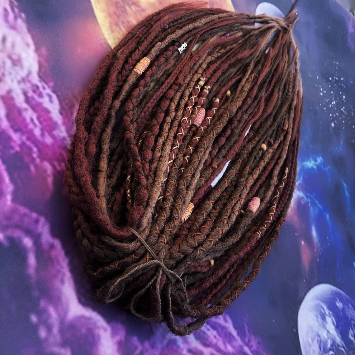 Crochet Dreadlocks Braids Three Shades copper Two Shades - Etsy