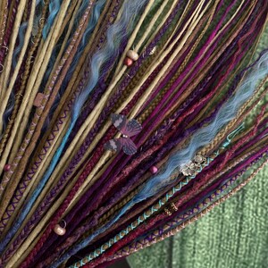 Fairy Magic Dread Lock Dreads Braids and Curly Crochet Blue Blonde ...