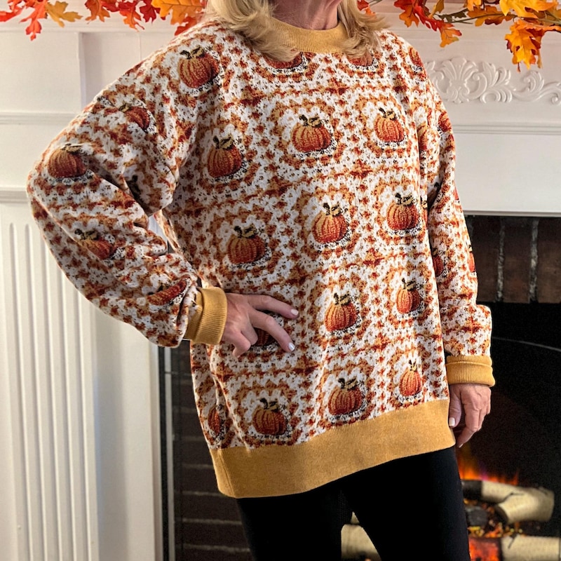 Pumpkin Sweater - Etsy