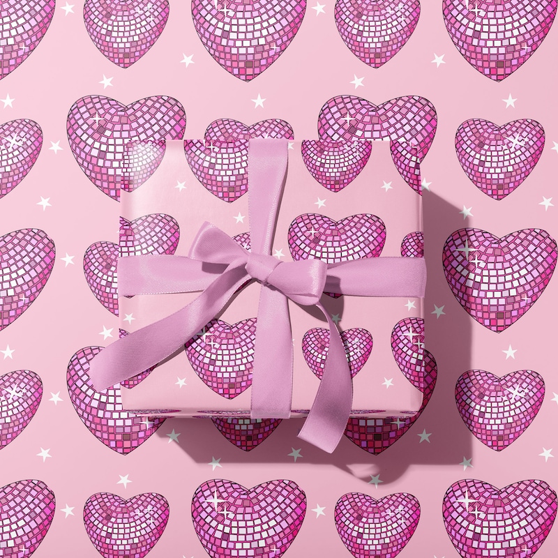 Hearts Wrapping Paper - Etsy