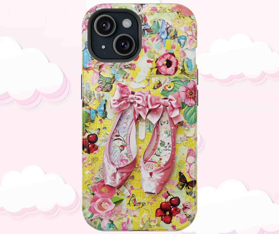 Coquette Ballet Slipper Shoes Phone Case Compatible iPhone 13 14 15 Max ...