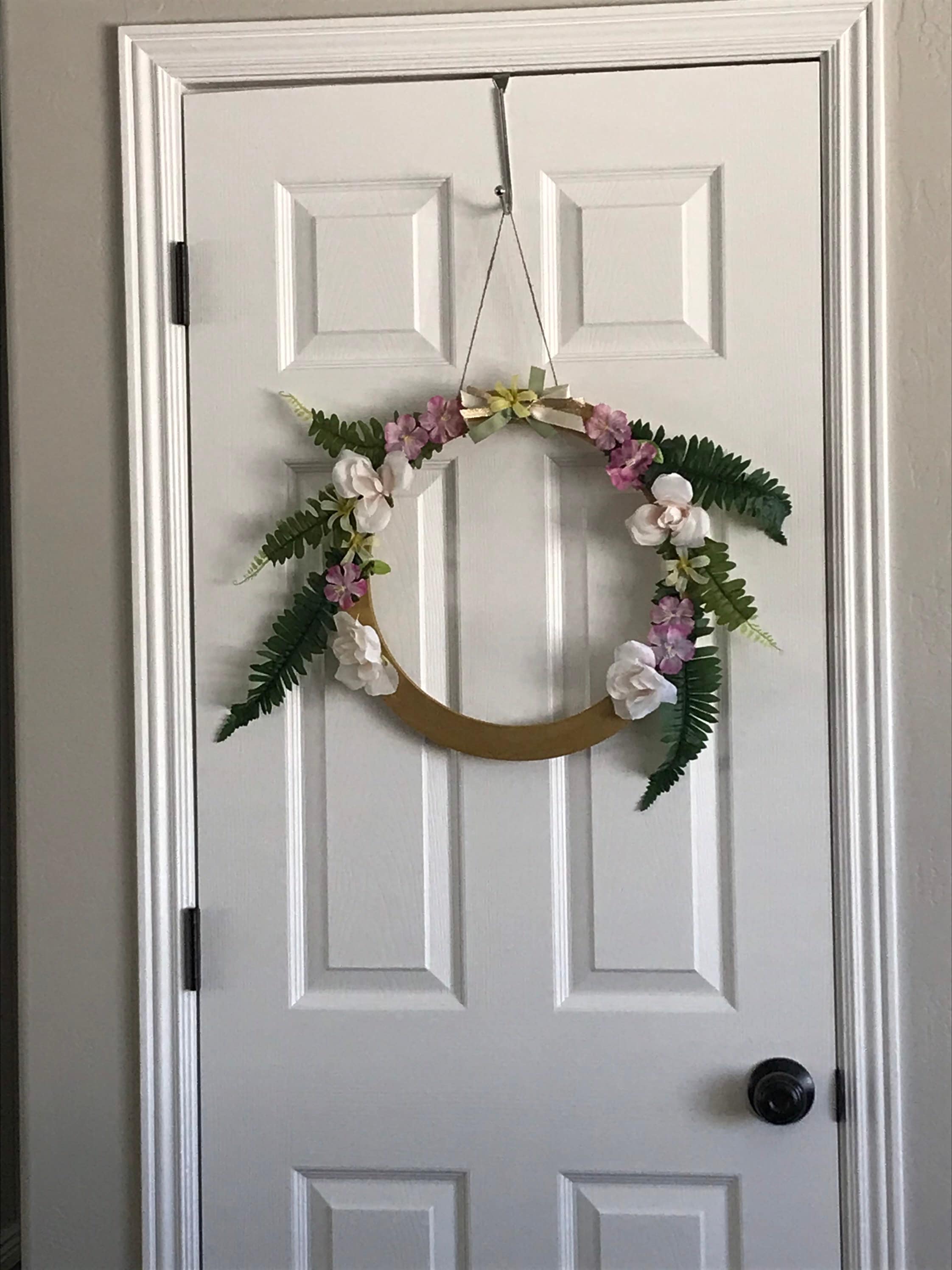 Spring Wreath With Roses and Yellow and Pink Flowers - Etsy