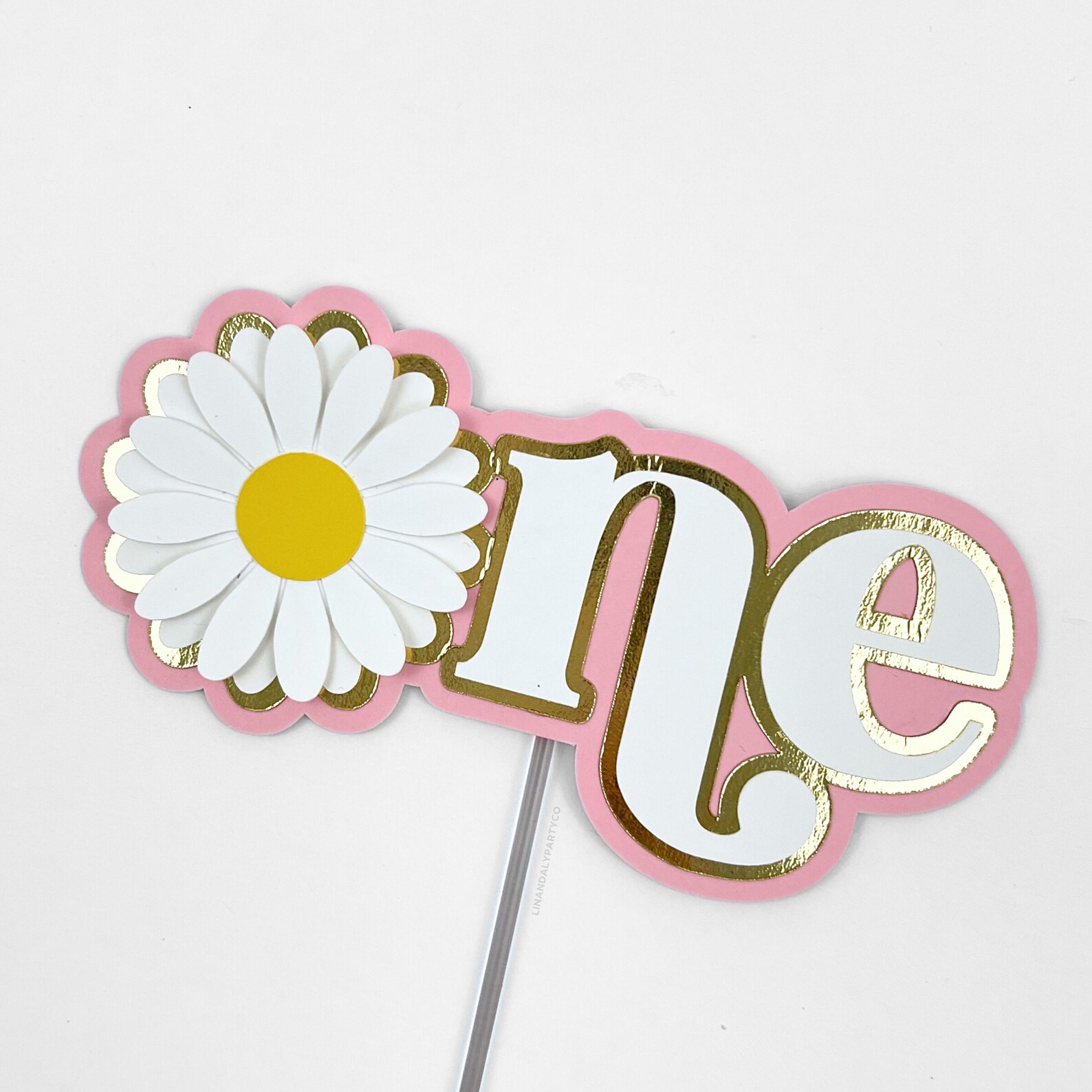 One Daisy Theme Cake Topper, Birthday Party, Smash Cake, Daisy Birthday ...