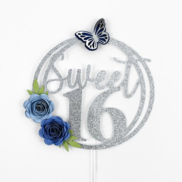 Sweet 16 Cake Topper - Etsy