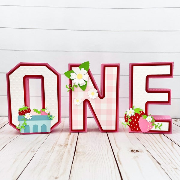 Strawberry Shortcake 3d Letters - Etsy