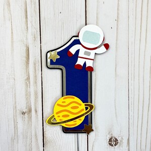 Space 1 Cake Topper 1st Birthday Cake Topper Smash Cake - Etsy
