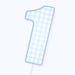 Blue Gingham Number Cake Topper: Birthday Party Decorations - Etsy