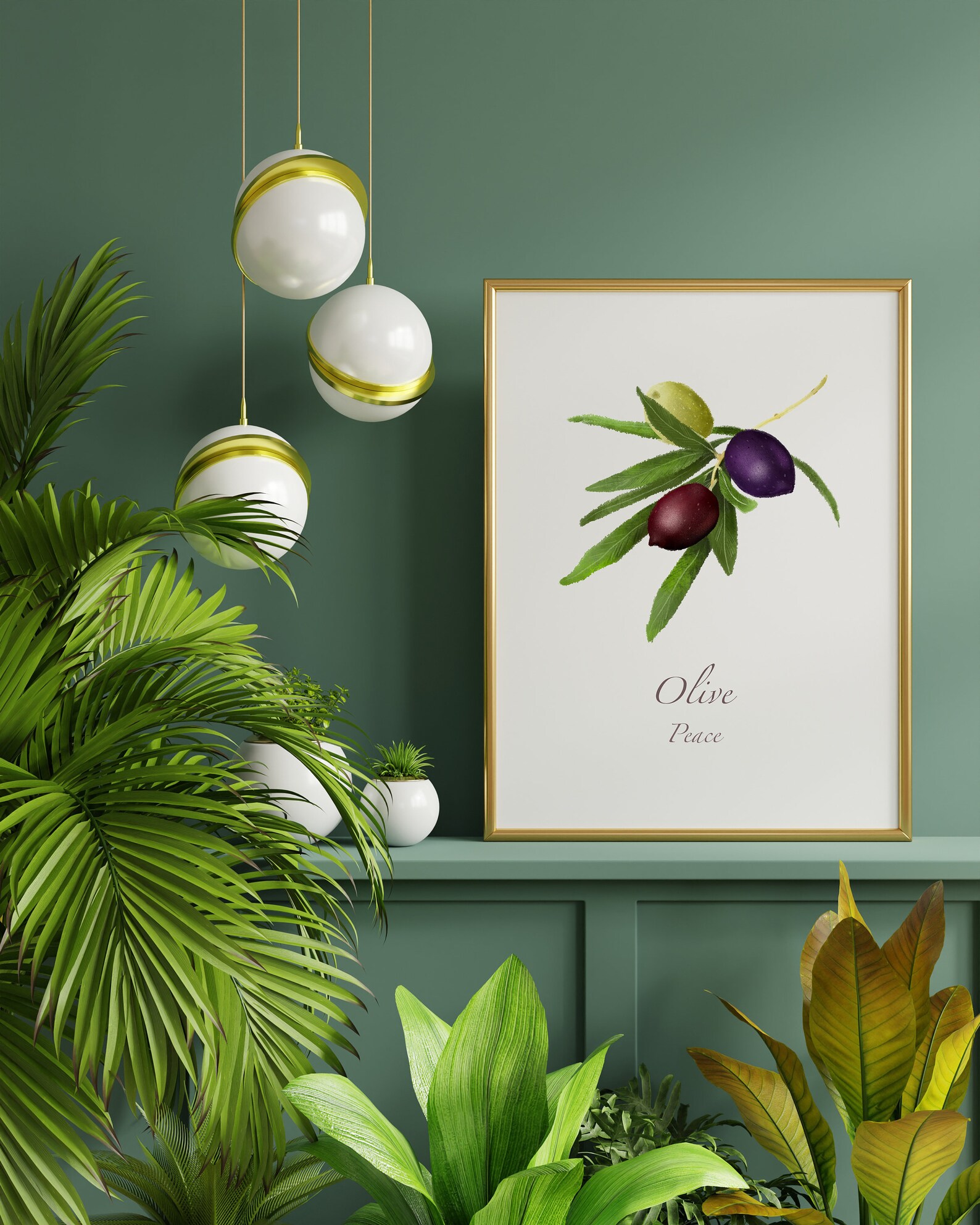Olive Printable Wall Art Language of Flowers Floriography - Etsy