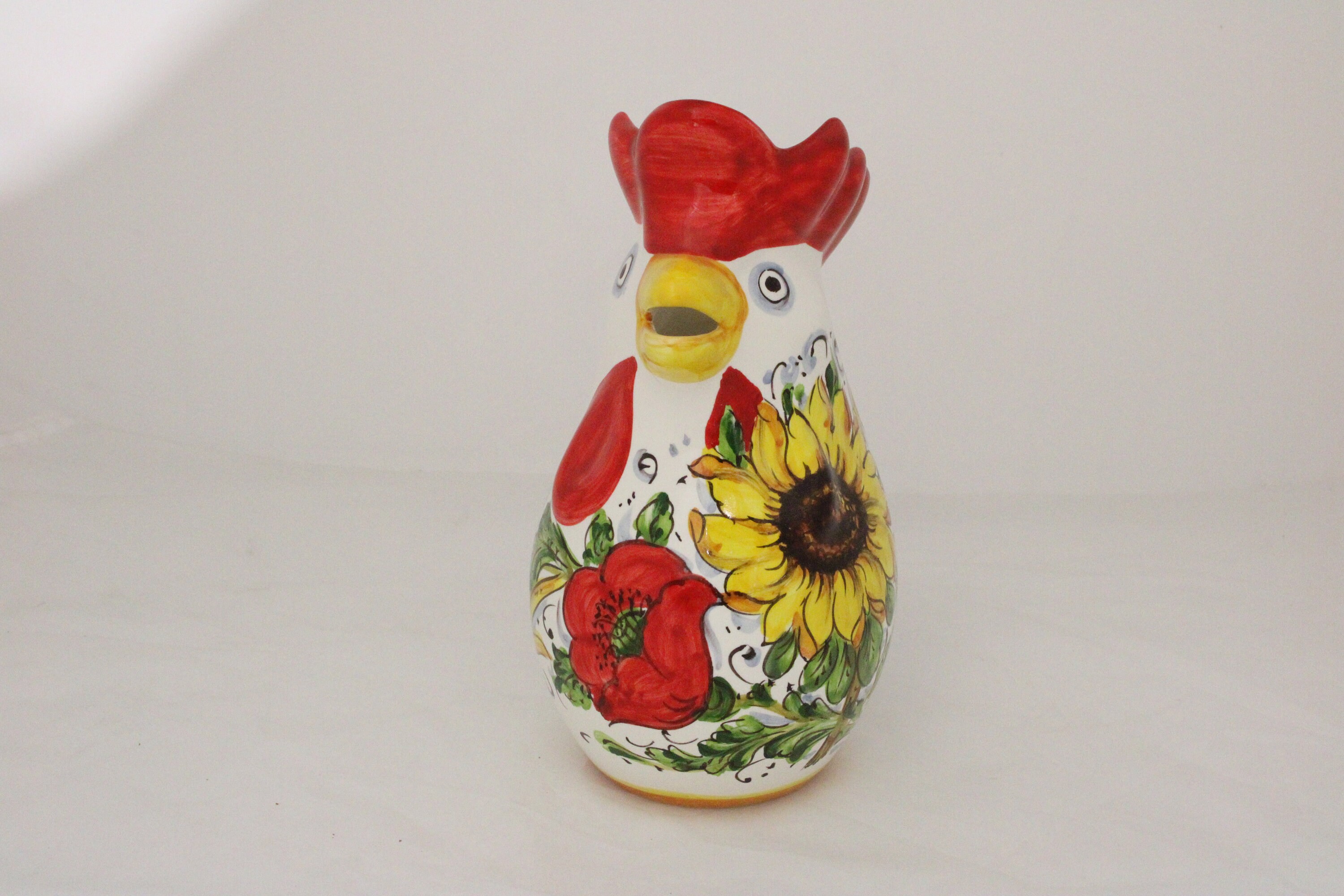 ITALIAN Ceramic ROOSTER PITCHER - Etsy
