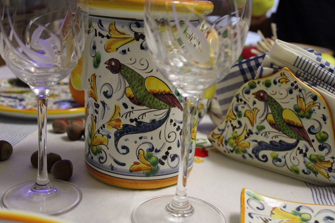 ITALIAN Ceramic PITCHER 026 US Gal Wine Jar Water Jar Mug - Etsy