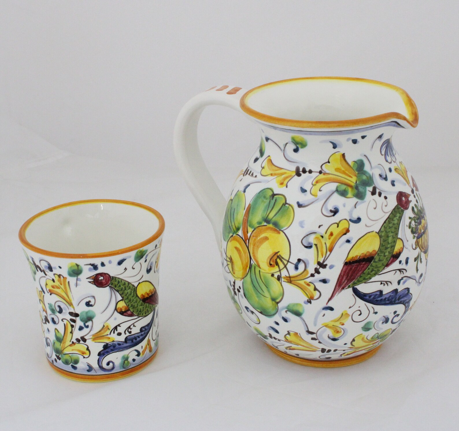 ITALIAN Ceramic PITCHER 026 US Gal Wine Jar Water Jar Mug - Etsy