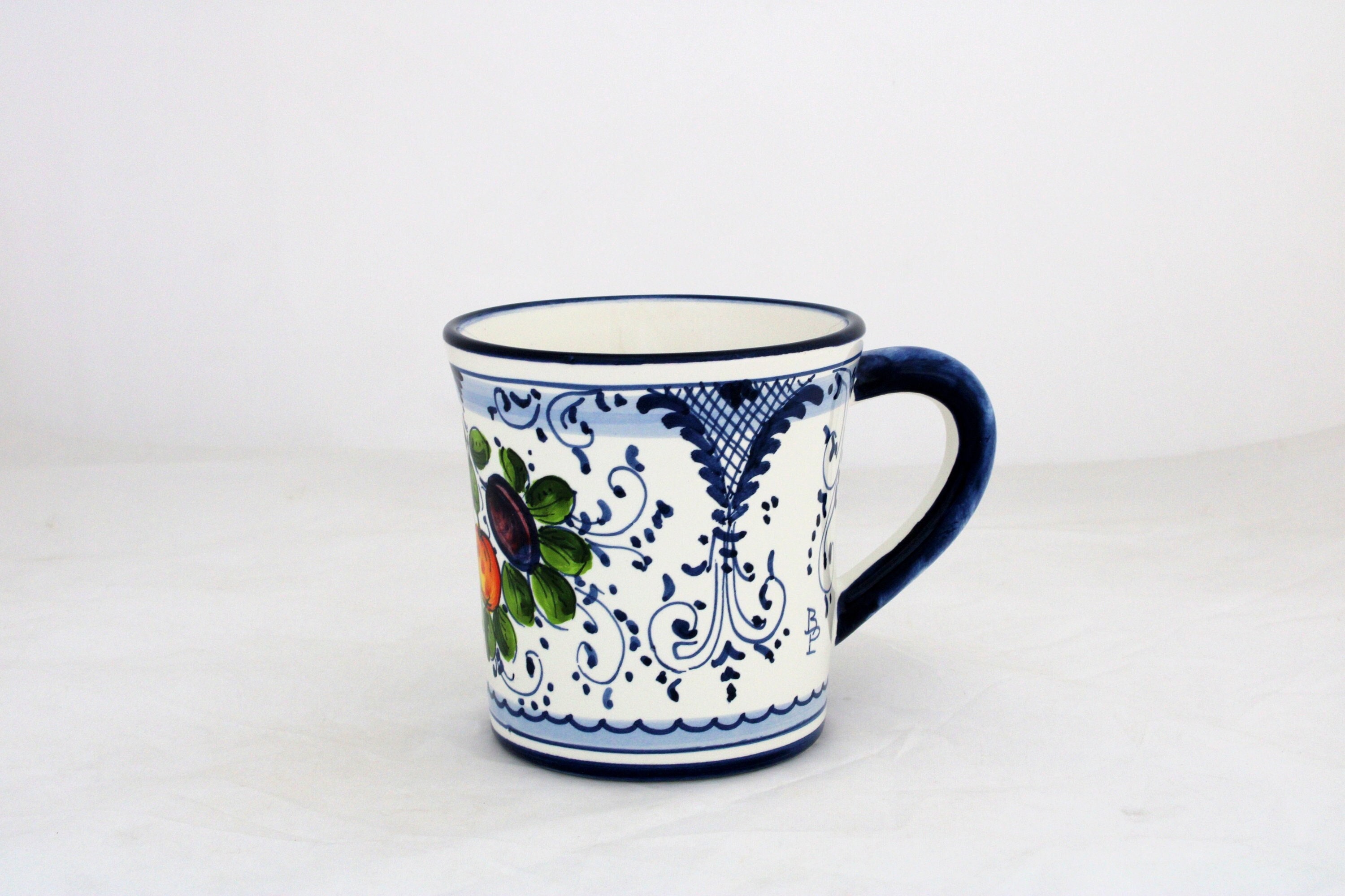 Italian Ceramic Mug "little Fruit" Florence Pattern Made in Italy - Etsy
