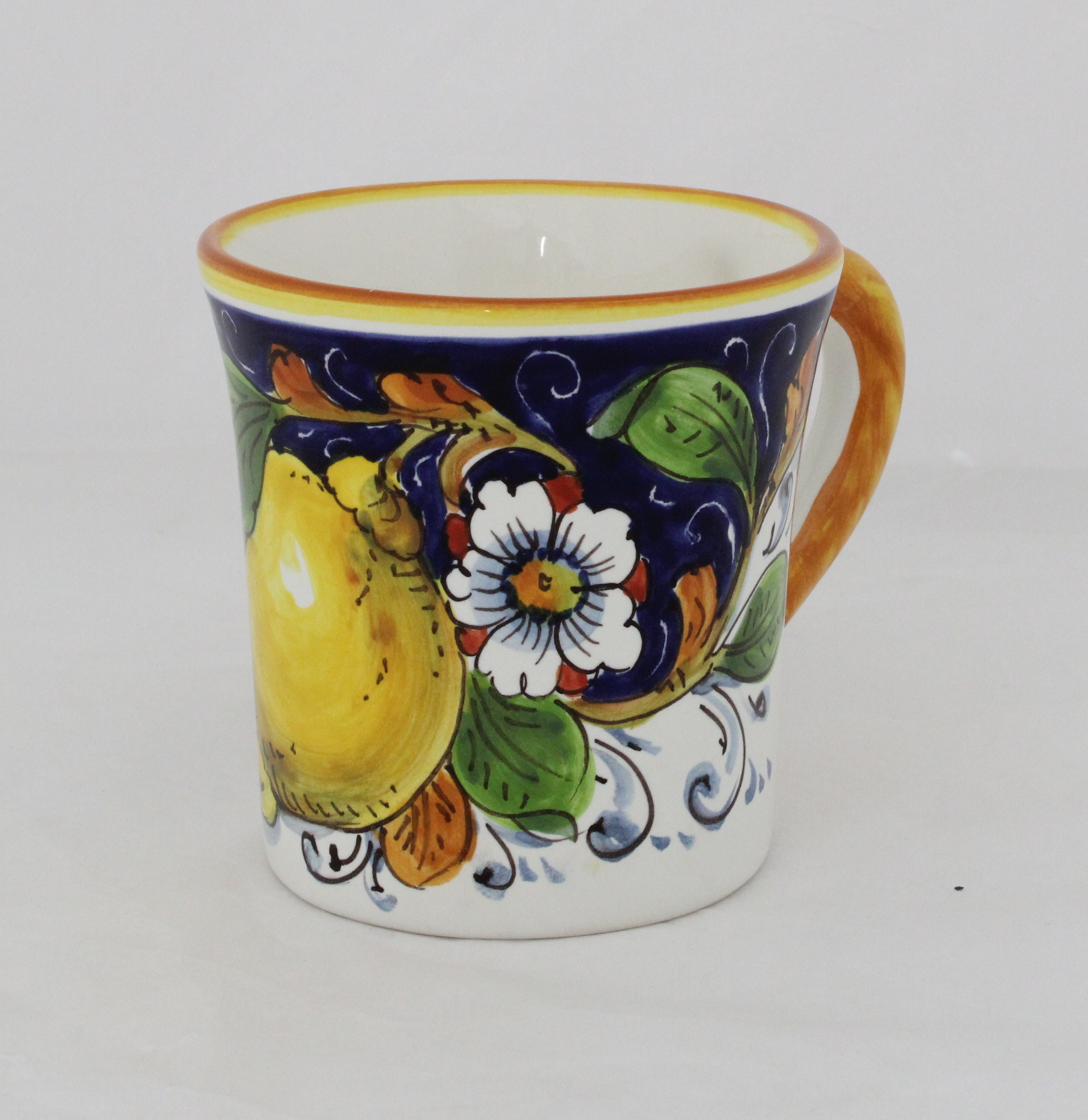 Drink & Barware Drinkware ITALIAN ceramic MUG stylized birds made in ...