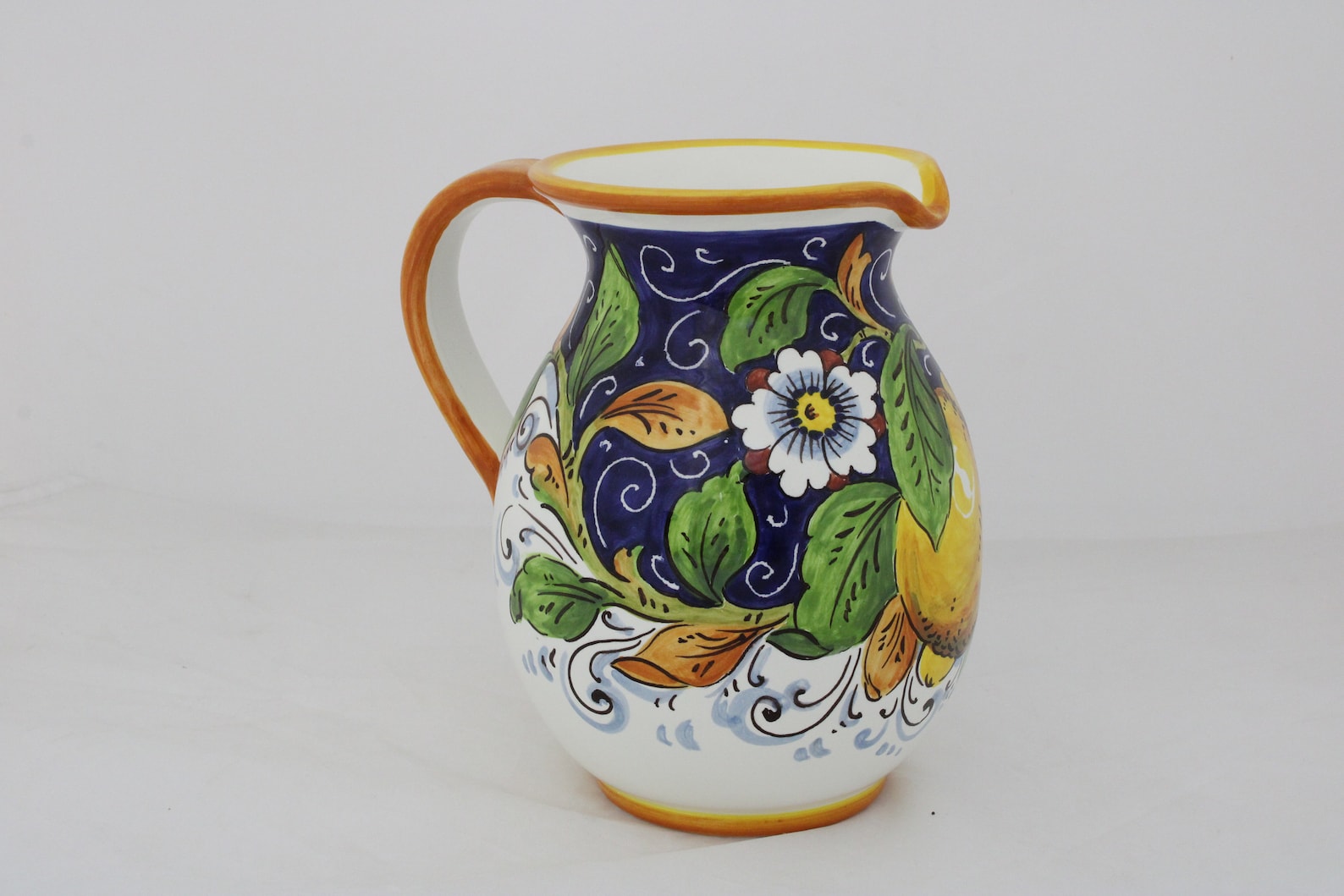 Italian Ceramic PITCHER 1lt Wine Jar Water Jar Lemon Juice Tuscan ...