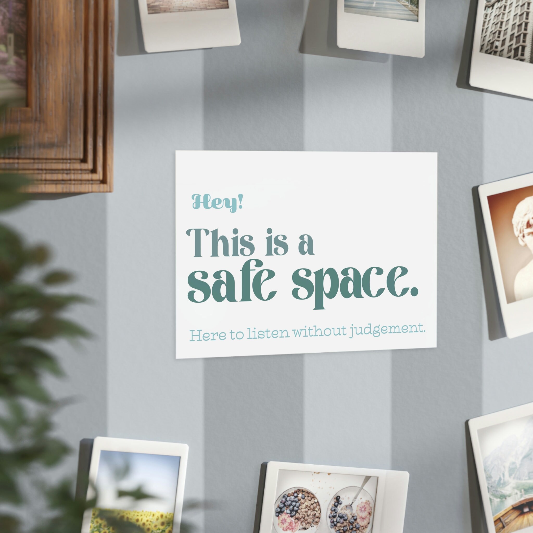 Here to Listen Poster Mental Health Awareness - Etsy