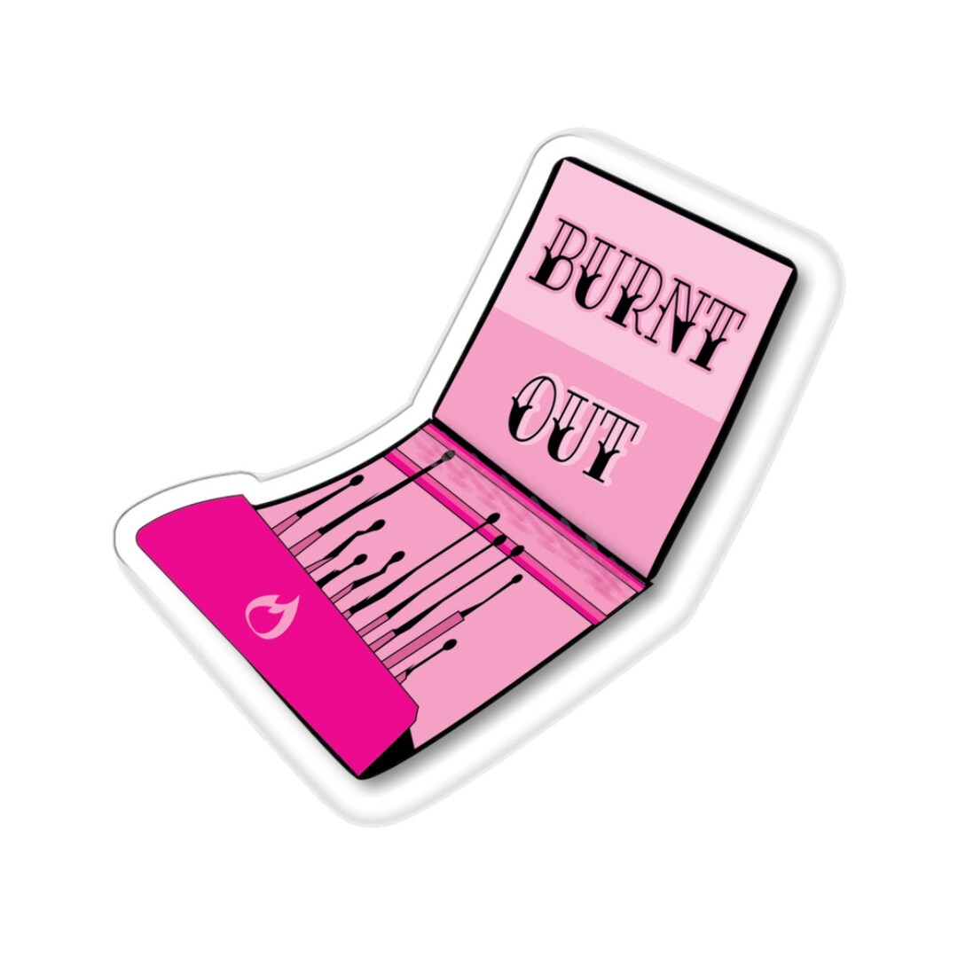 Burnt Out Sticker - Etsy