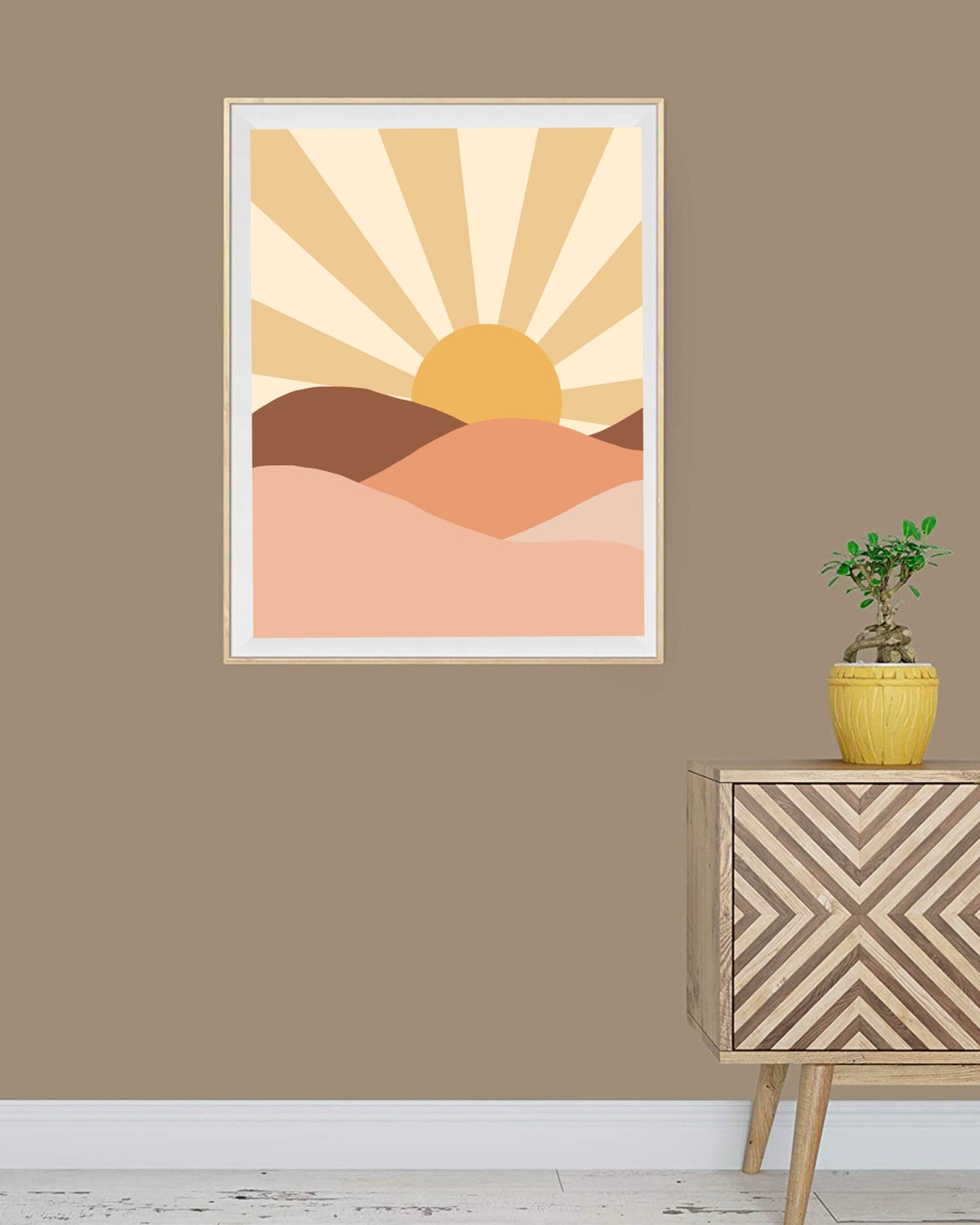 Color Block Sunrise - Etsy