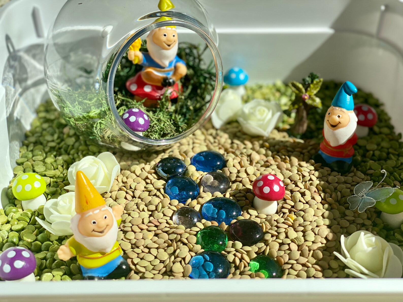 Gnome Garden Sensory Kit for Kids Fairy Garden Sensory Bin Summer ...