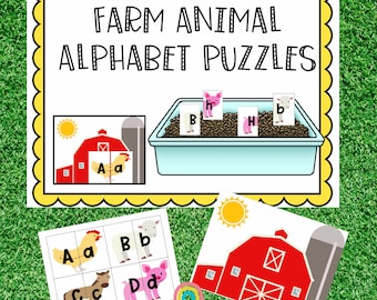 Animal Match Puzzle - Etsy