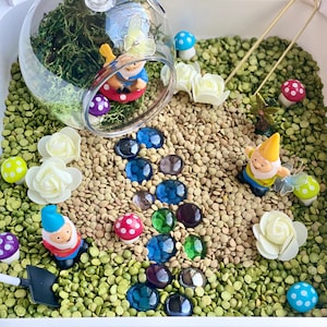 Gnome Garden Sensory Kit for Kids Fairy Garden Sensory Bin Summer ...
