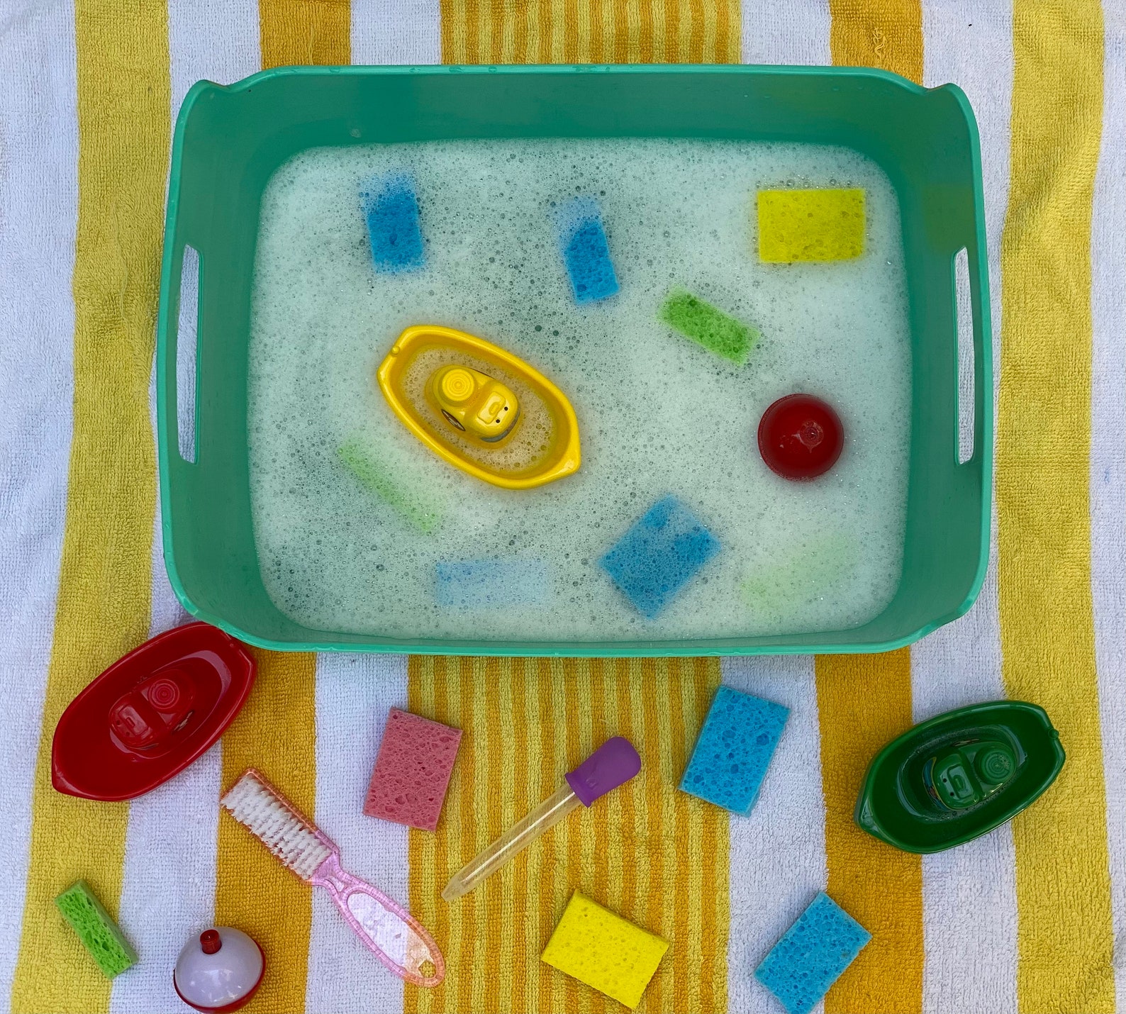 Boat Car Wash Sensory Bin Bath Toy Water & Bubbles Sensory - Etsy