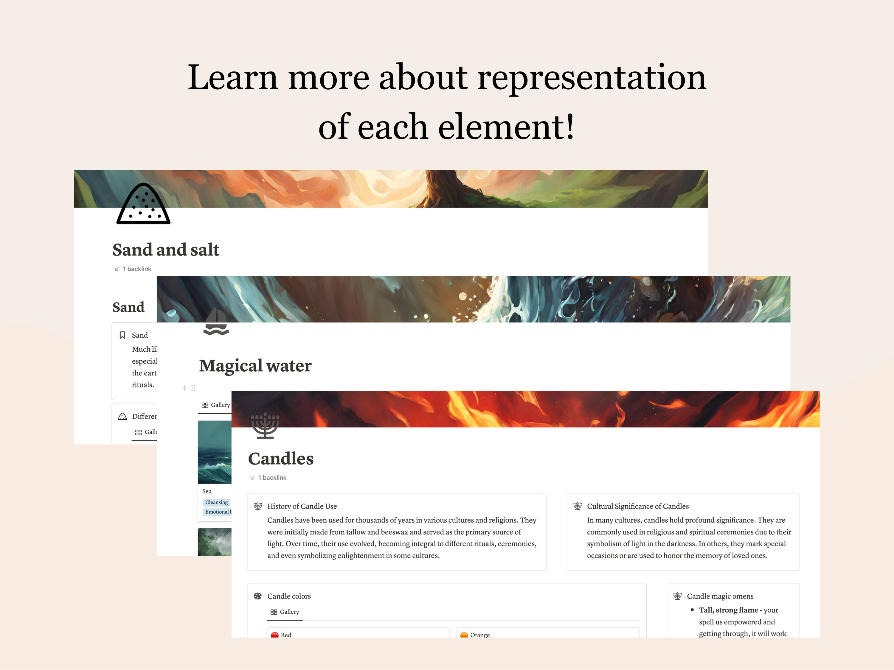 Book of Shadows Notion Template Grimoire Digital Witchy Planner for ...