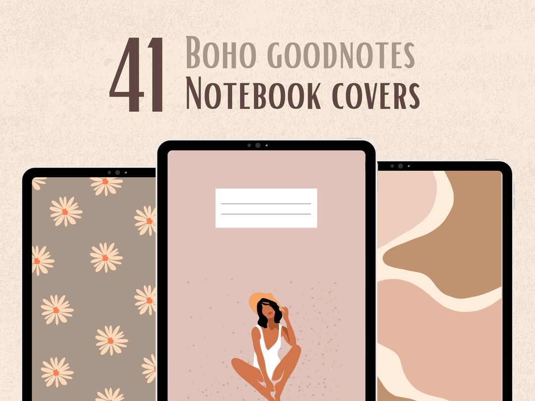 Boho Goodnotes Notebook Covers Aesthetic Notability Cover Digital ...