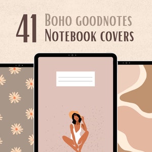 Boho Goodnotes Notebook Covers Aesthetic Notability Cover Digital ...