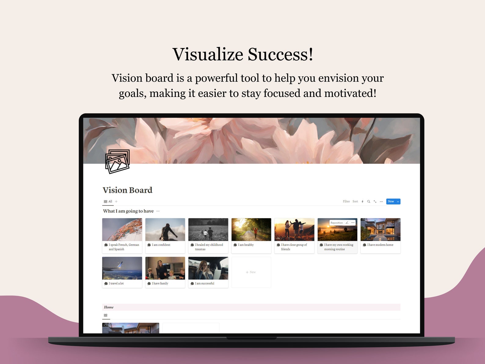 Dream Life Notion Template Manifestation Planner Productivity Digital ...