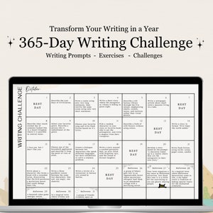 Writing Challenges Fiction Writing Prompts for Writers Printable Year ...