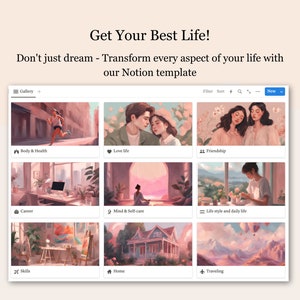 Dream Life Notion Template Manifestation Planner Productivity Digital ...