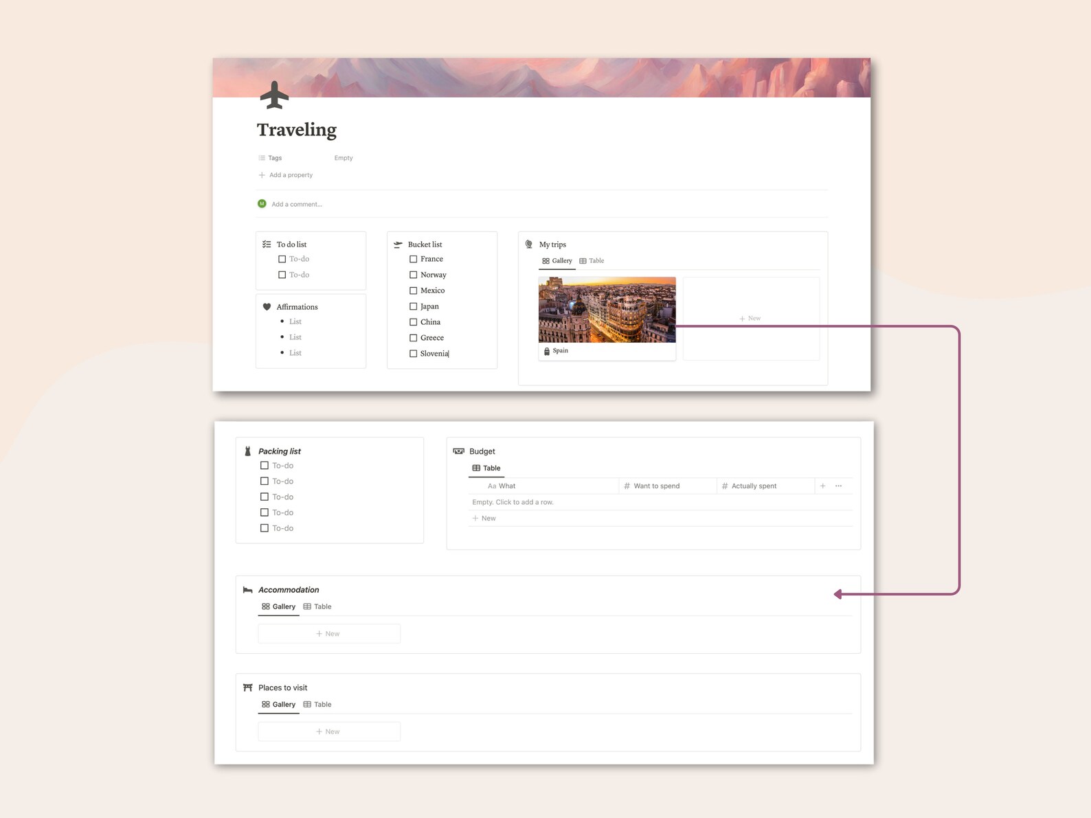 Dream Life Notion Template Manifestation Planner Productivity Digital ...