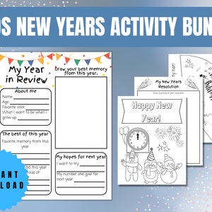 New Years Activities for Kids, New Years Eve Party Hat, Kids Year in ...