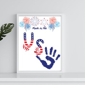 4th of July Handprint Art, Independence Day Handprint Art Bundle ...