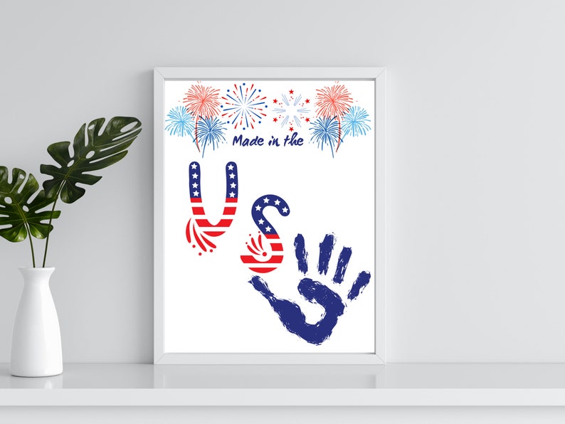 4th of July Handprint Art, Independence Day Handprint Art Bundle ...