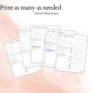 Self-care Daily Planner, Printable Daily Planner, Wellness Routine ...