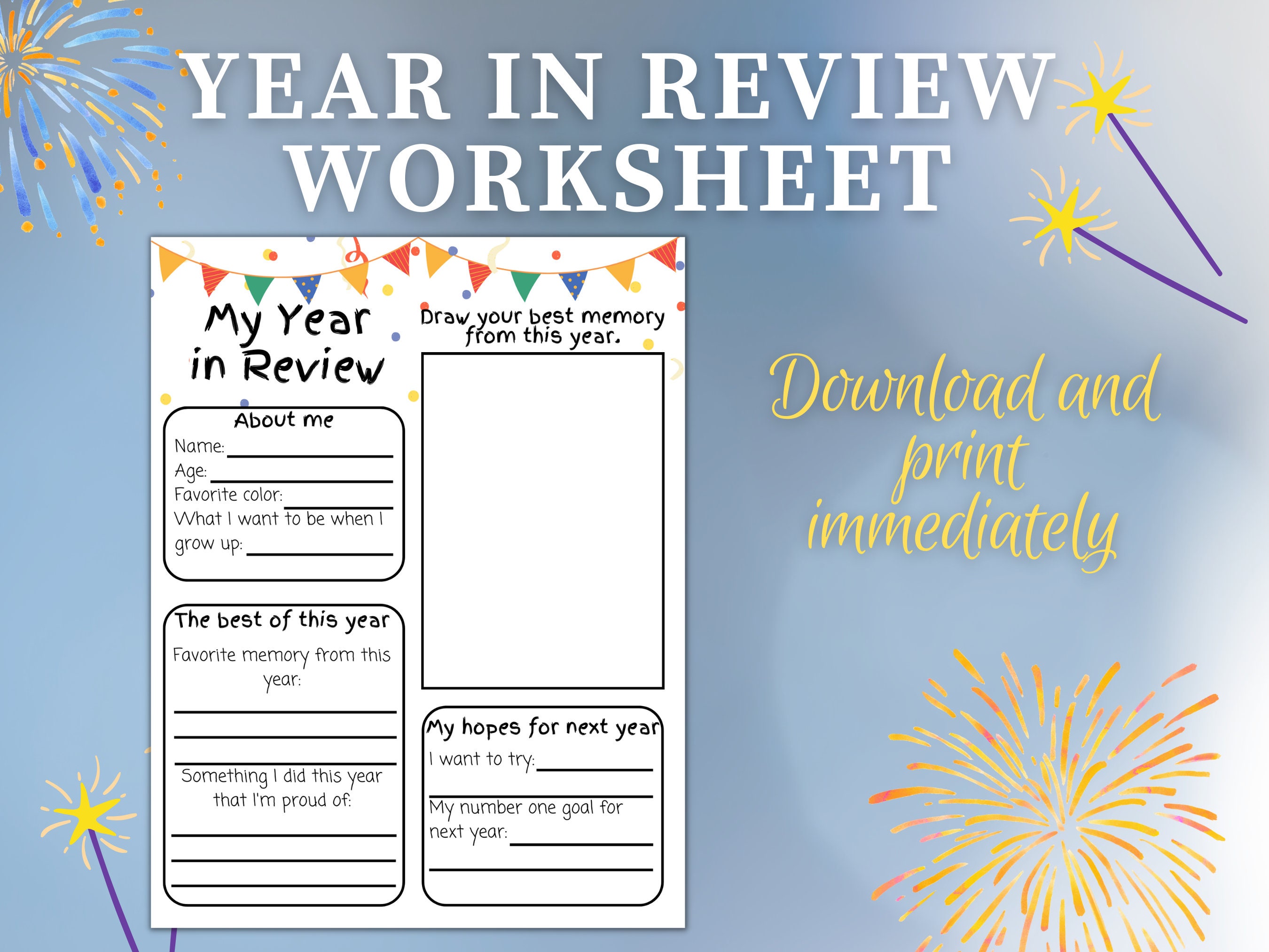 New Years Activities for Kids, New Years Eve Party Hat, Kids Year in ...