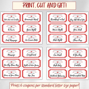 Love Coupons, Valentines Day Gifts, Valentines Day Coupons, Gifts for ...