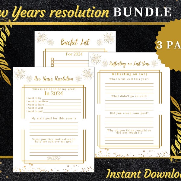 New Year Bucket List - Etsy