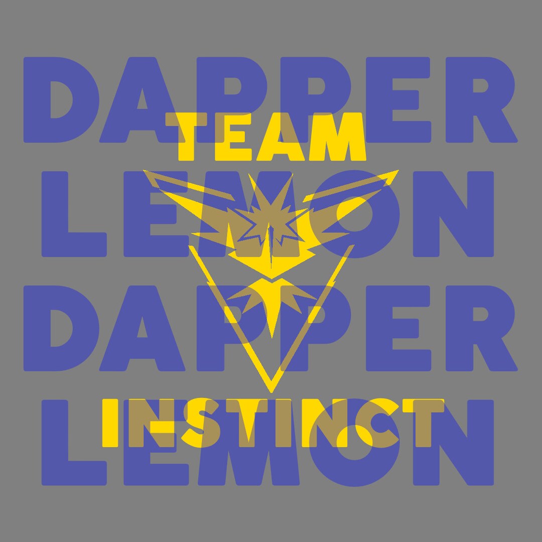 Pokemon Go. Team Instinct. Digital File. Digital Download. Pokemon Team ...