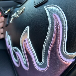 Bichota Pink Flames Purse Karol G Purse Pink Purse - Etsy