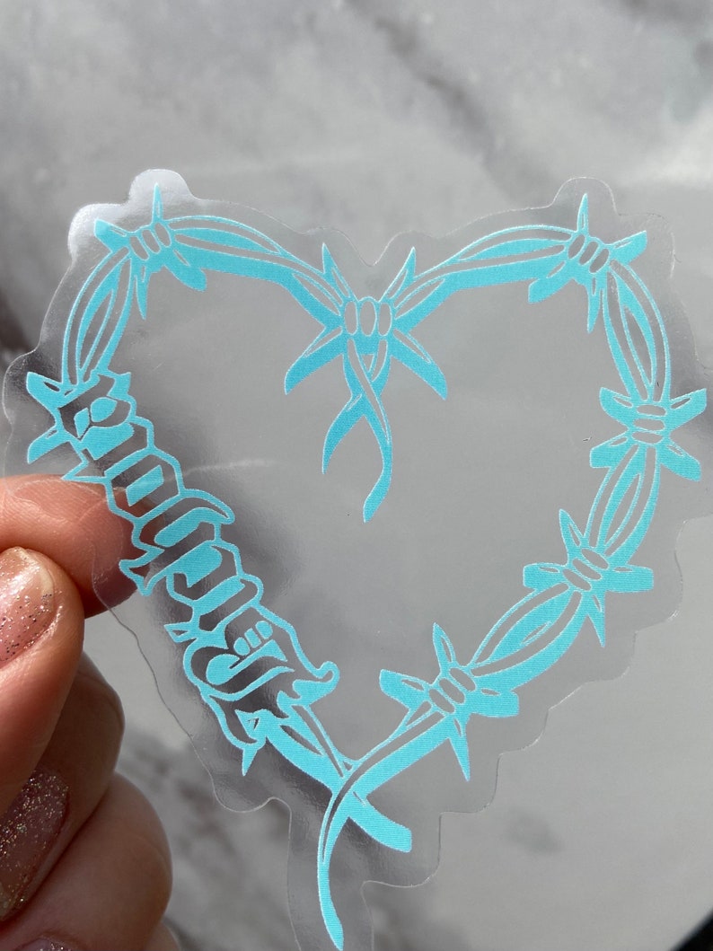 Karol G Stickers Baby Blue Clear Stickers Karol G Stickers - Etsy