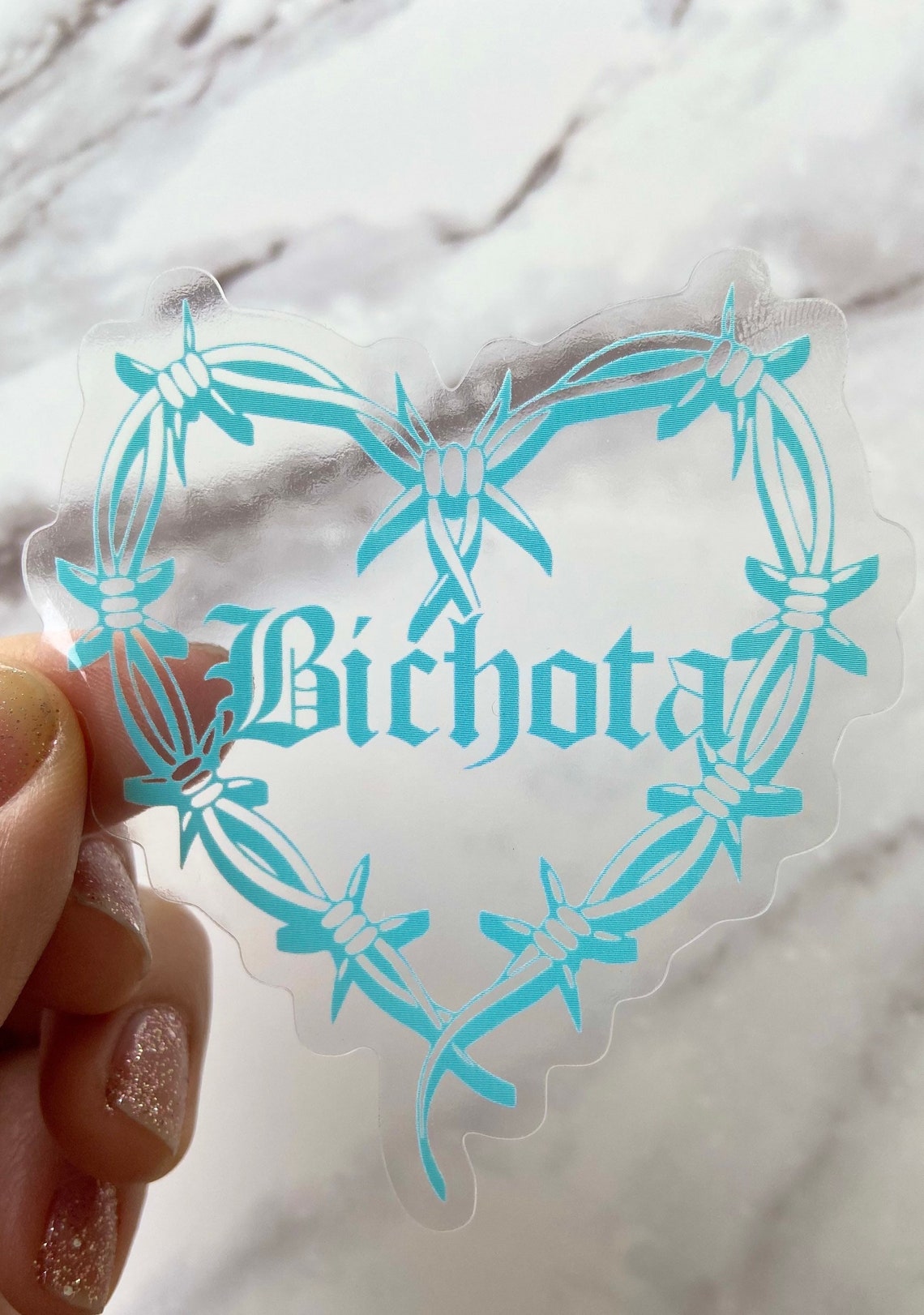 Karol G Stickers Baby Blue Clear Stickers Karol G Stickers | Etsy