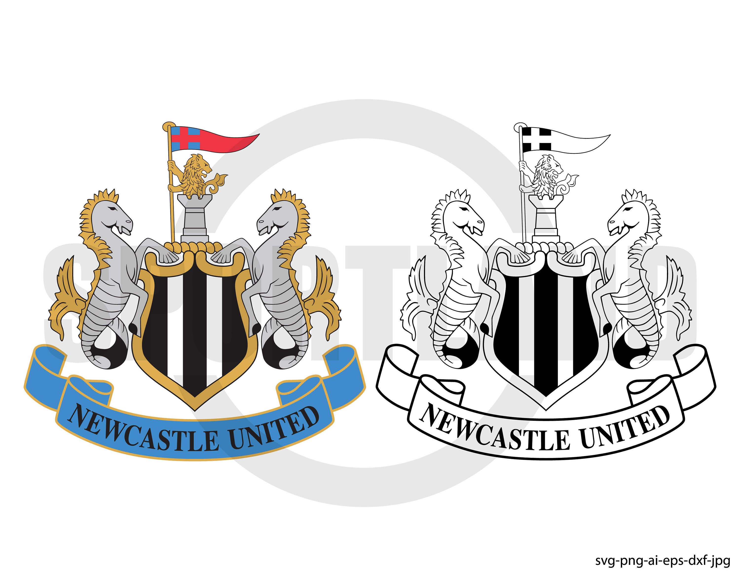 Newcastle United Svg. Silhouette INSTANT DOWNLOAD - Etsy UK