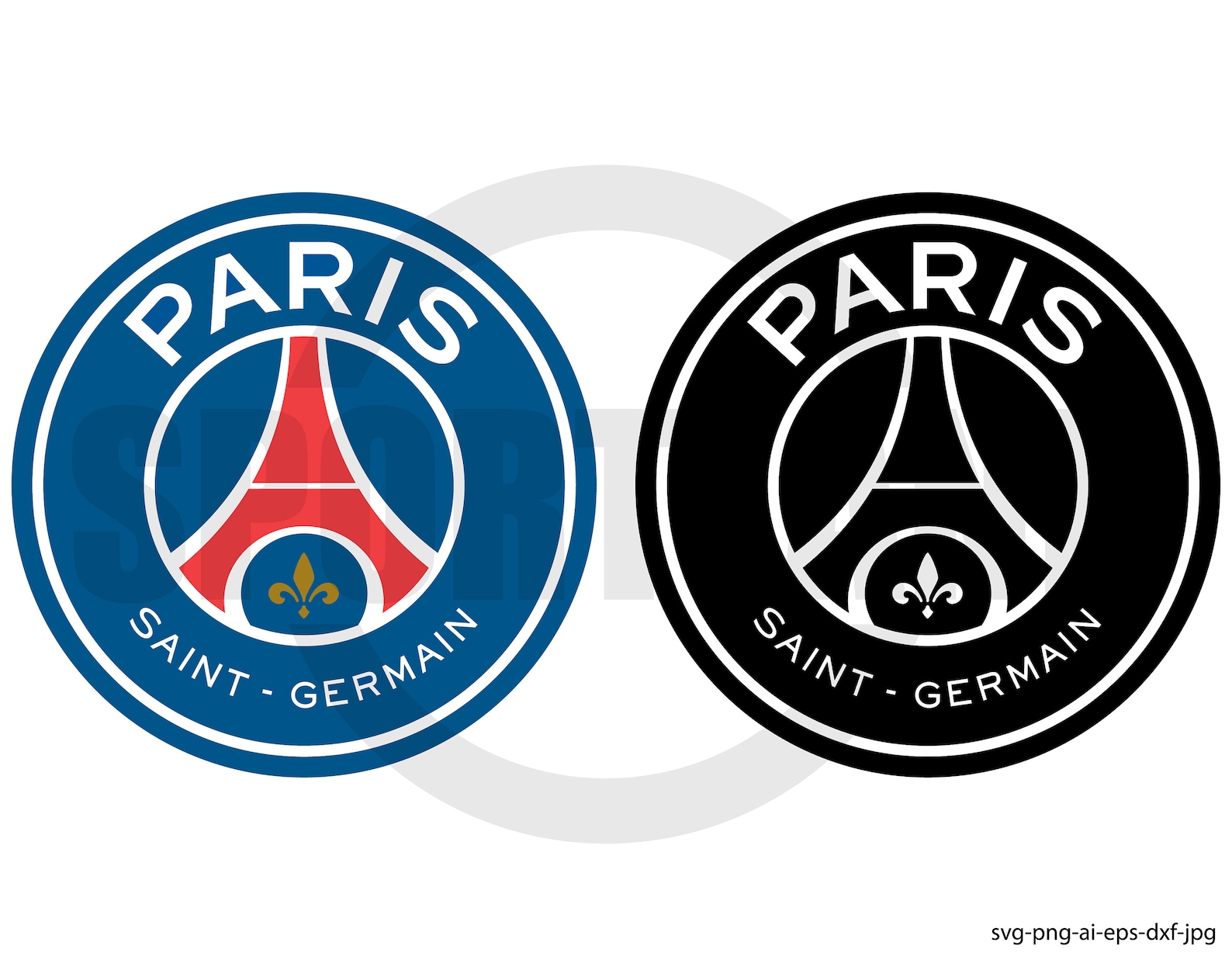 PSG . Silhouette INSTANT DOWNLOAD Svg-png-eps-dxf-ai-jpg - Etsy Ireland