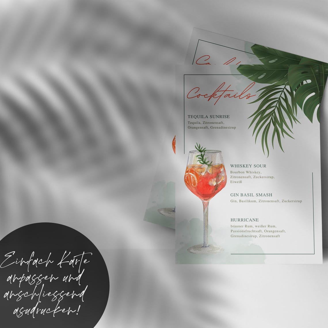 Drinks Menu Template, Cocktail Menu, Wine Menu, Cocktail Menu Party ...