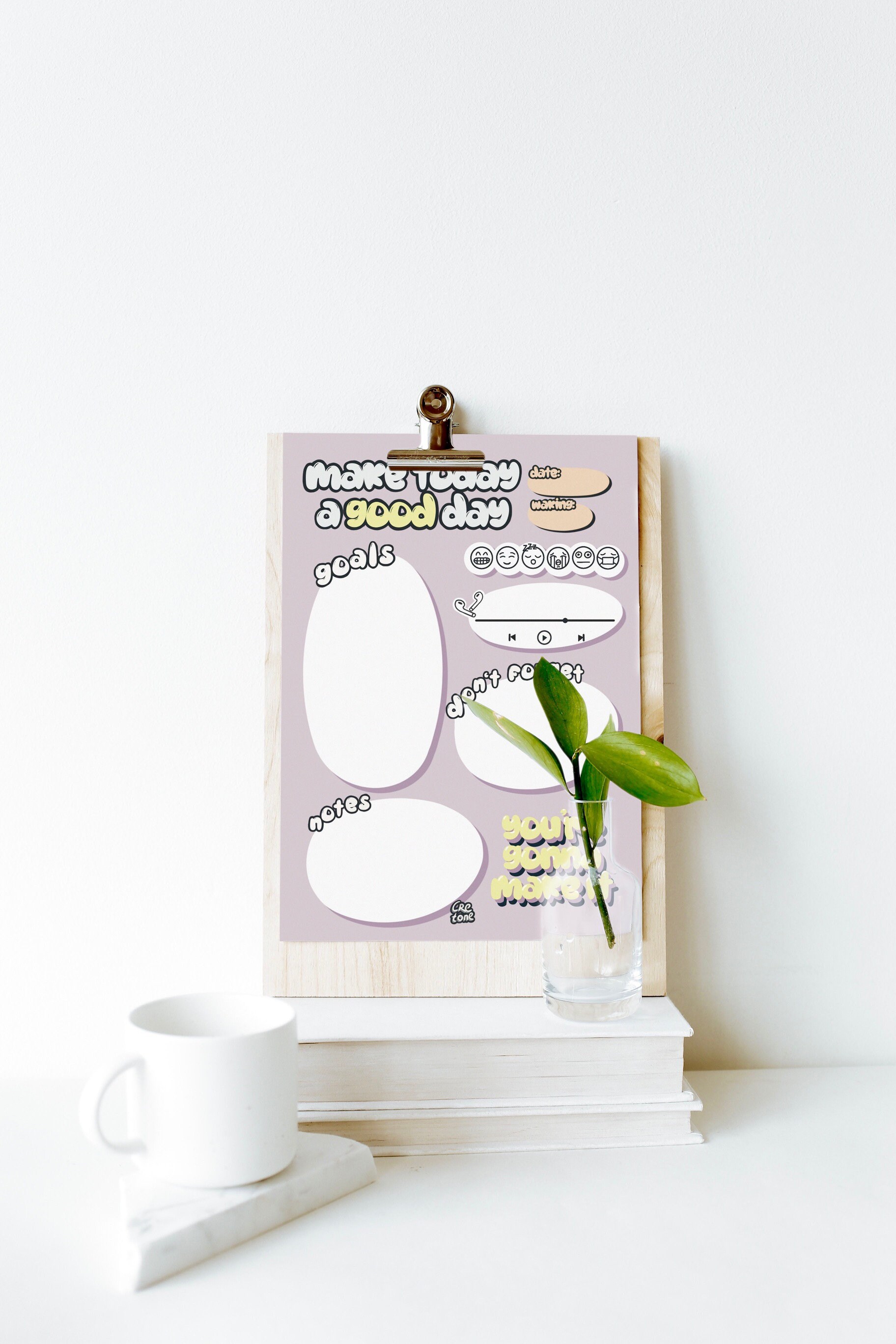 A5 Daily Planner in Pastel Colors Daily Planner Notepad Minimal to Do ...