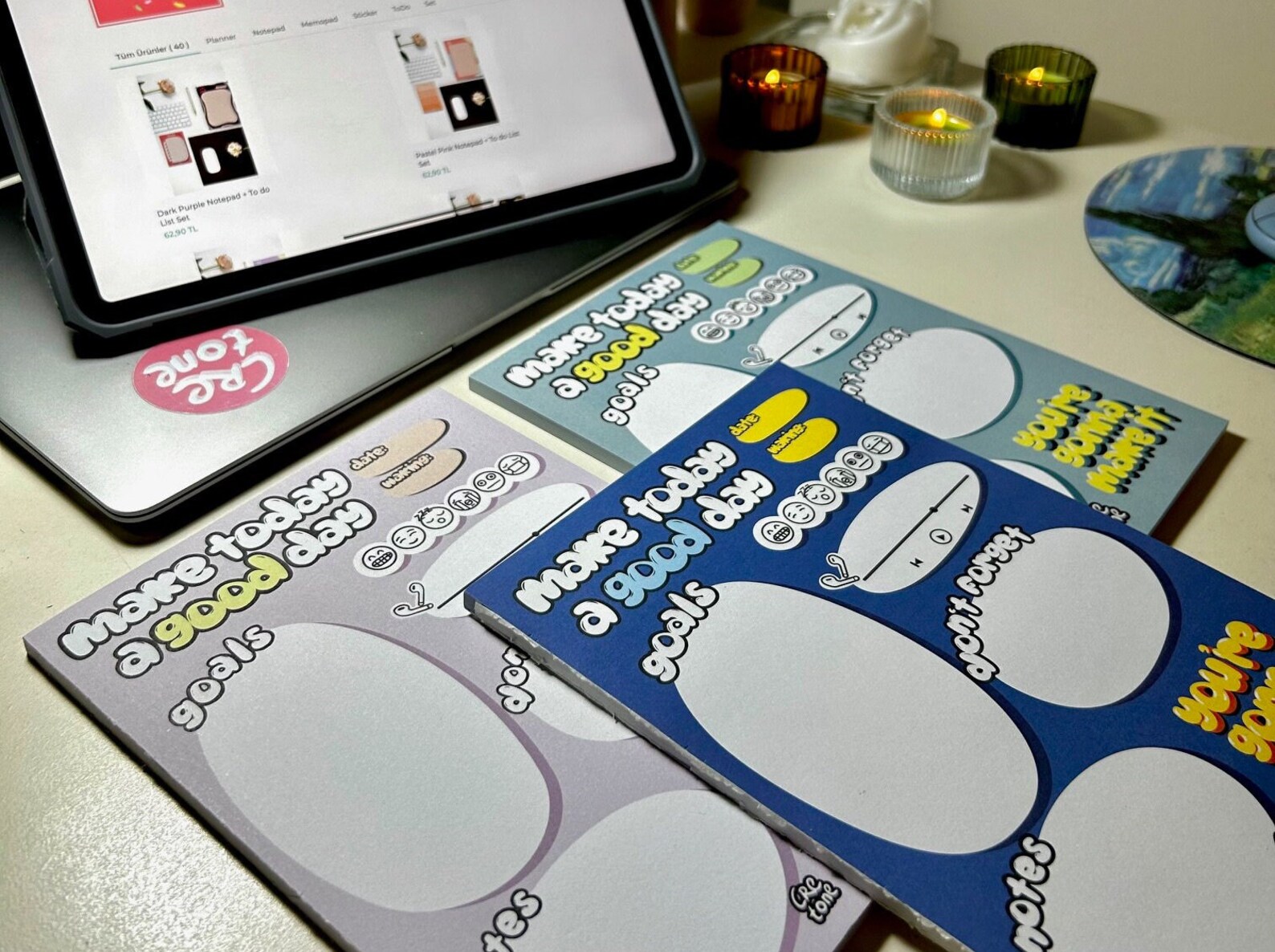 A5 Daily Planner in Pastel Colors Daily Planner Notepad Minimal to Do ...