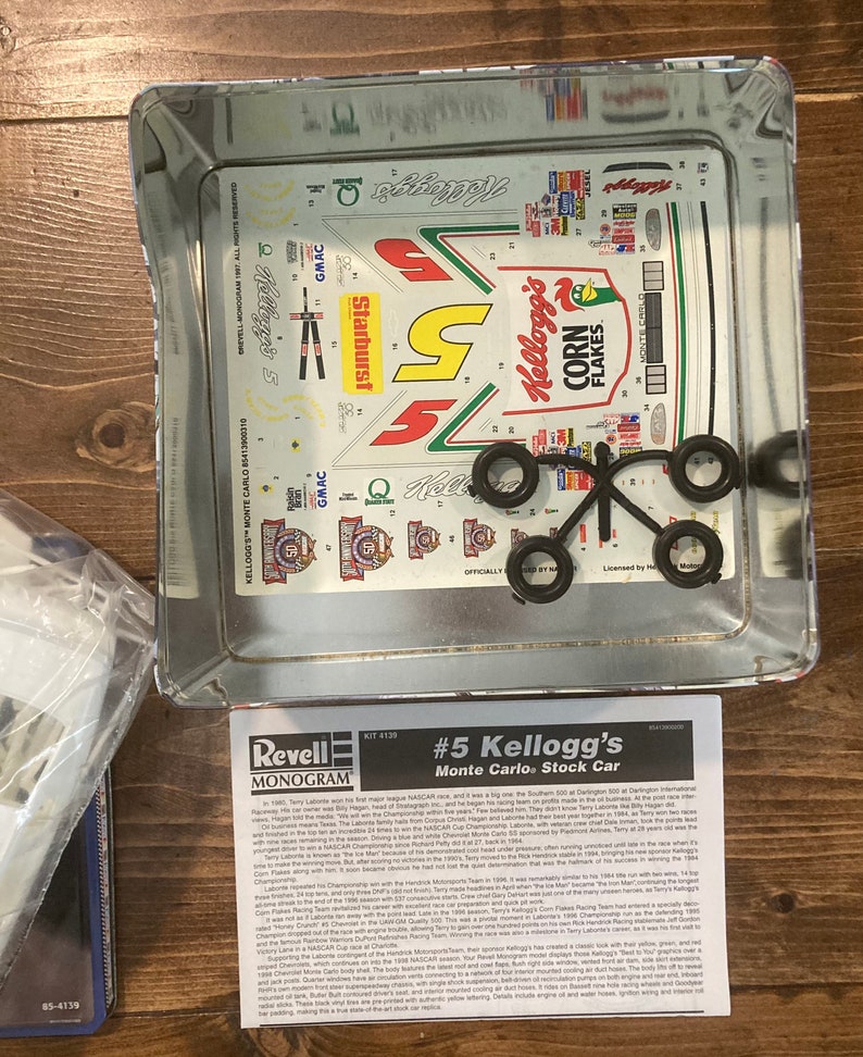 Terry Labonte 5 Kelloggs Stock Car Model Kit - Etsy