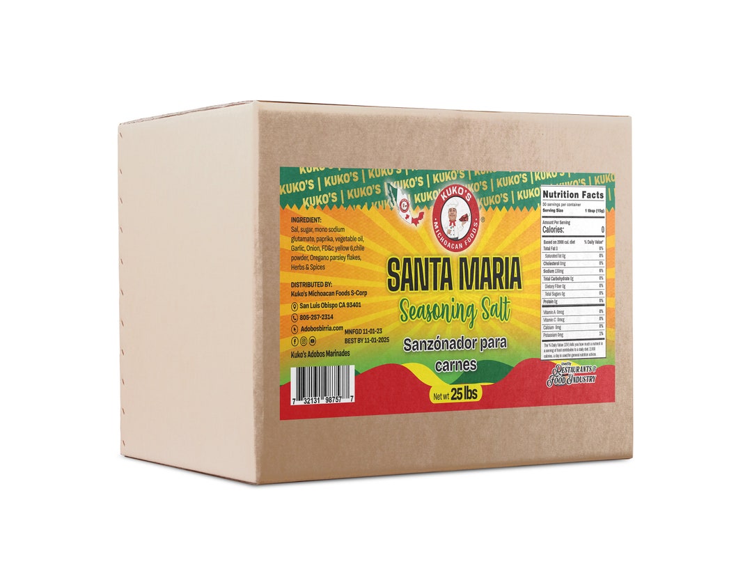Sal Sazonada Seasoned Salt Meat Carne Asada Seasoning Sazonador 25lbs ...